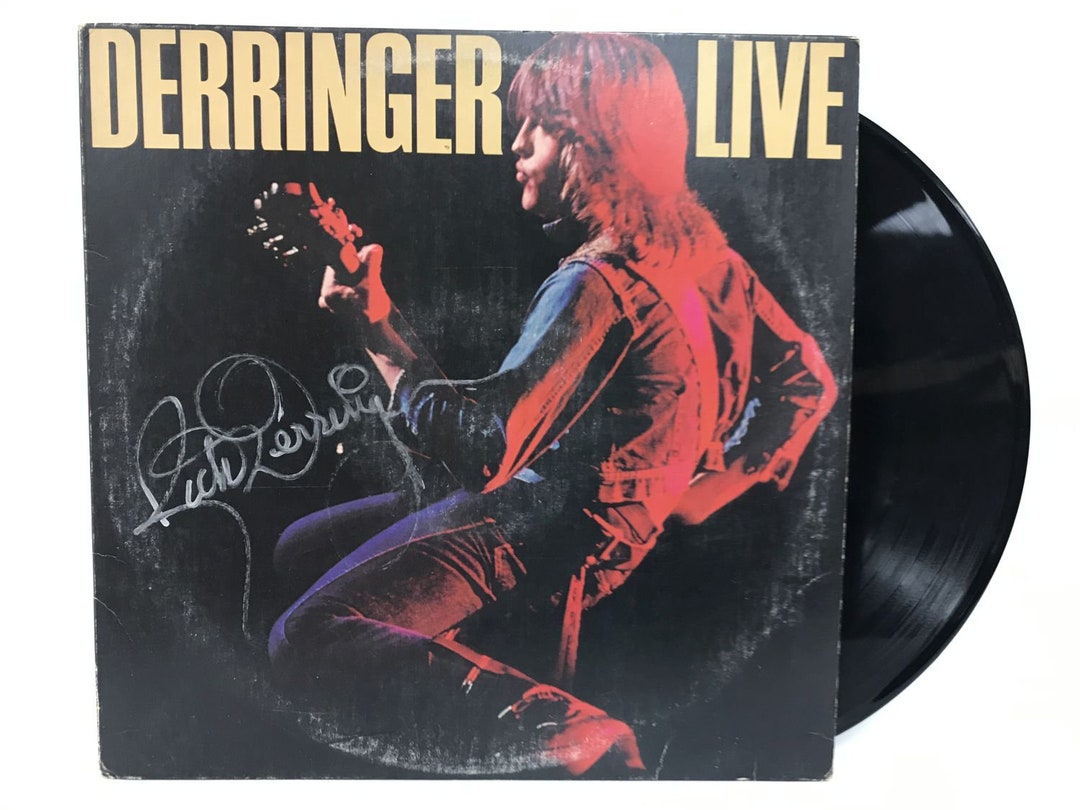 Rick Derringer Signed Autographed live Record - Etsy