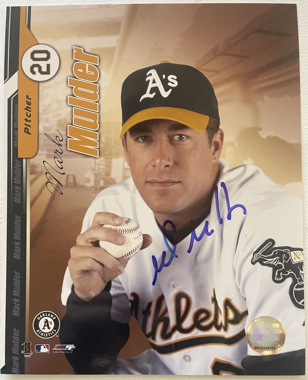 Mark Mulder Signed Autographed Glossy 8x10 Photo Oakland A's Athletics ...