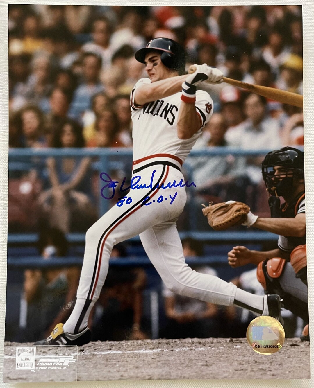 Joe Charboneau Signed Autographed 1980 AL Roy Glossy 8x10 Photo ...