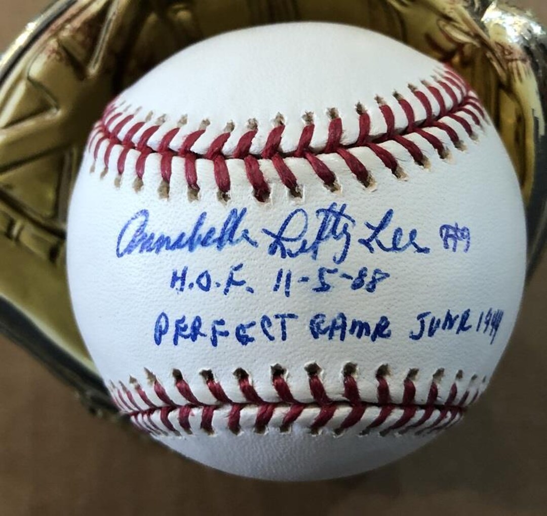 Annabelle lefty Lee Signed Autographed Official Major League OML ...