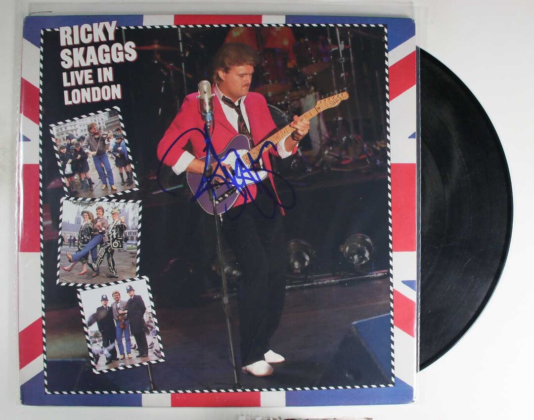 Ricky Skaggs Signed Autographed "live in London" Record Album ...