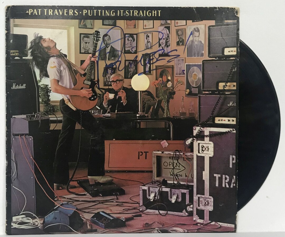 Pat Travers Signed Autographed putting It Straight Record Album ... Pat Travers Signed Autographed putting It Straight Record Album ...