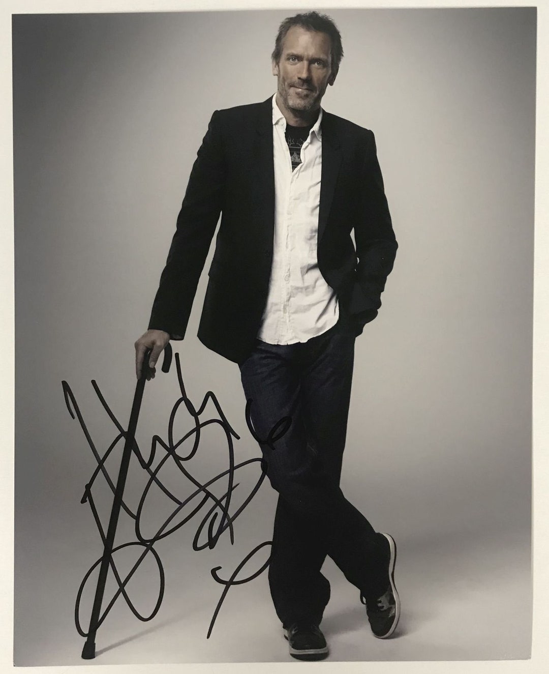 Hugh Laurie Signed Autographed house Glossy 8x10 Photo Lifetime COA - Etsy