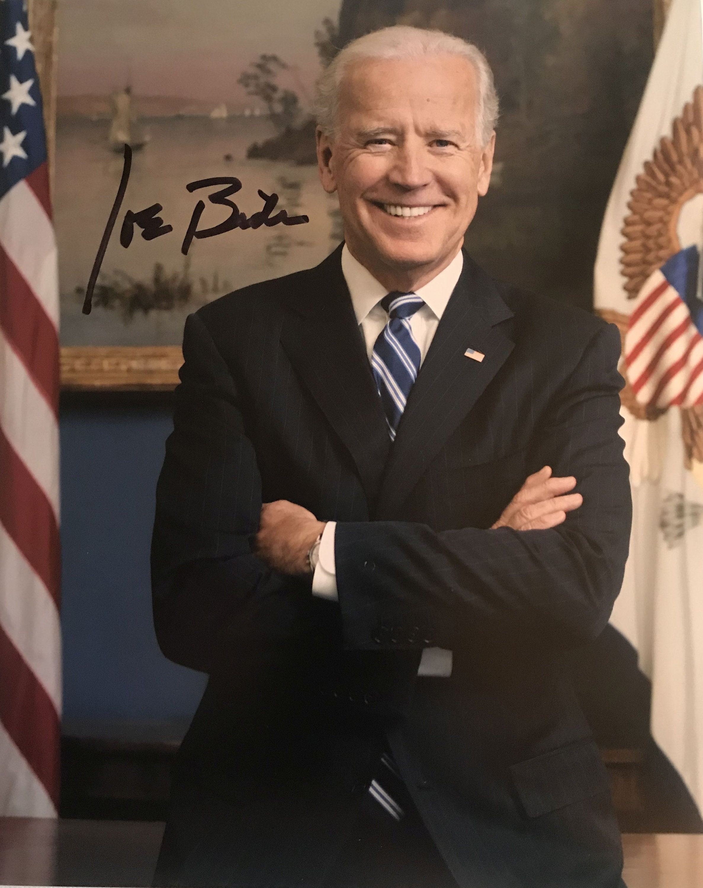 Joe Biden Signed Autographed Glossy 8x10 Photo COA Matching - Etsy