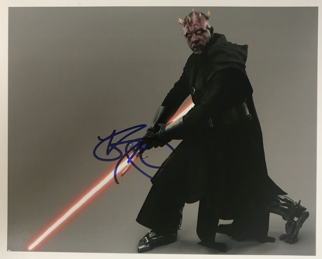 Ray Park Signed Autographed star Wars Darth Maul Glossy 8x10 Photo ...