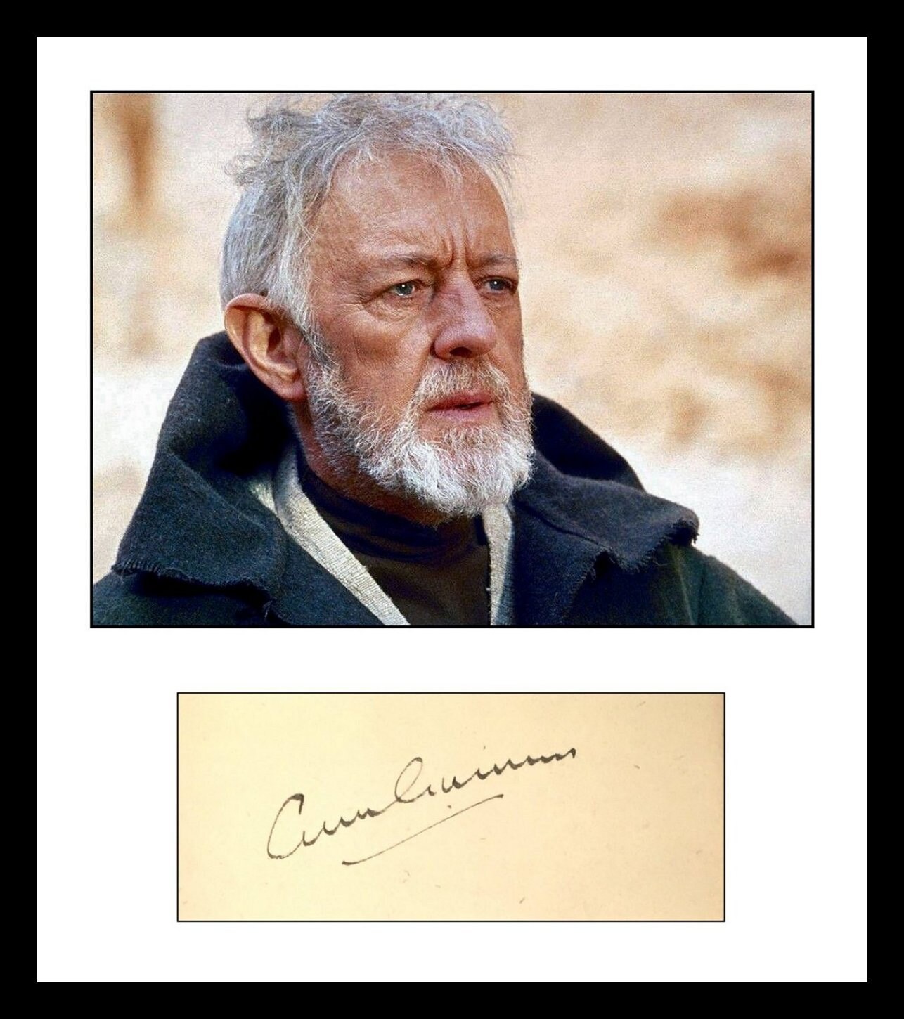 Alec Guinness d. 2000 Signed Autographed Vintage Signature With Glossy ...