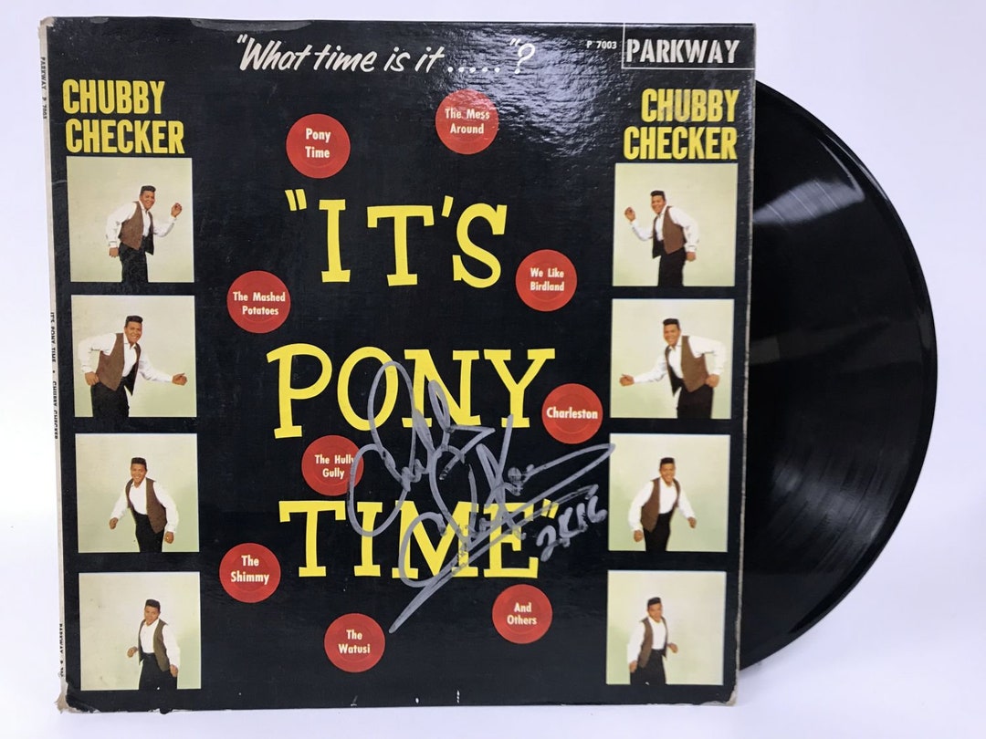 Chubby Checker Signed Autographed "it's Pony Time" Record Album ...