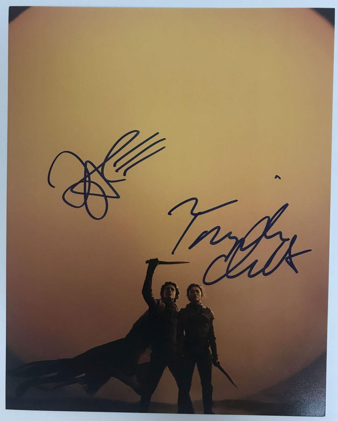 Timothee Chalamet & Zendaya Signed Autographed dune Glossy 8x10 Photo ... Timothee Chalamet & Zendaya Signed Autographed dune Glossy 8x10 Photo ...