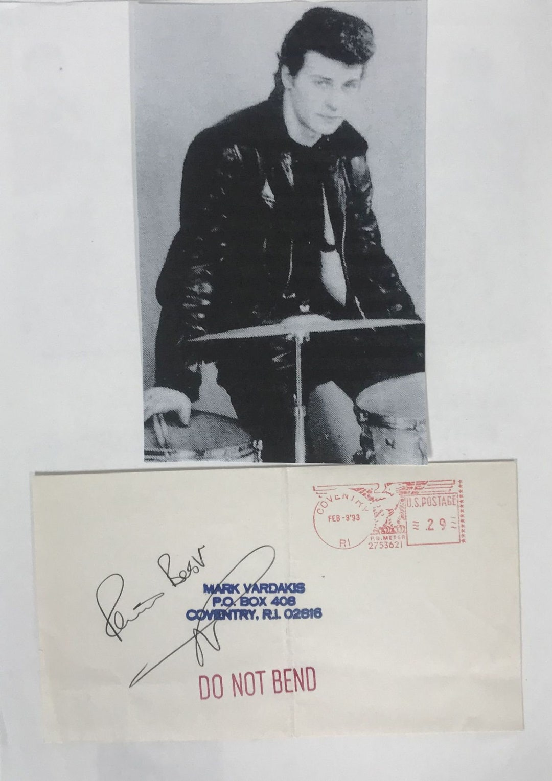Pete Best Signed Autographed the Beatles 8.5x11 Vintage Signature ...