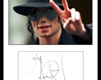 Michael Jackson Hand Signed Autograph 8x10 Photo COA - Etsy