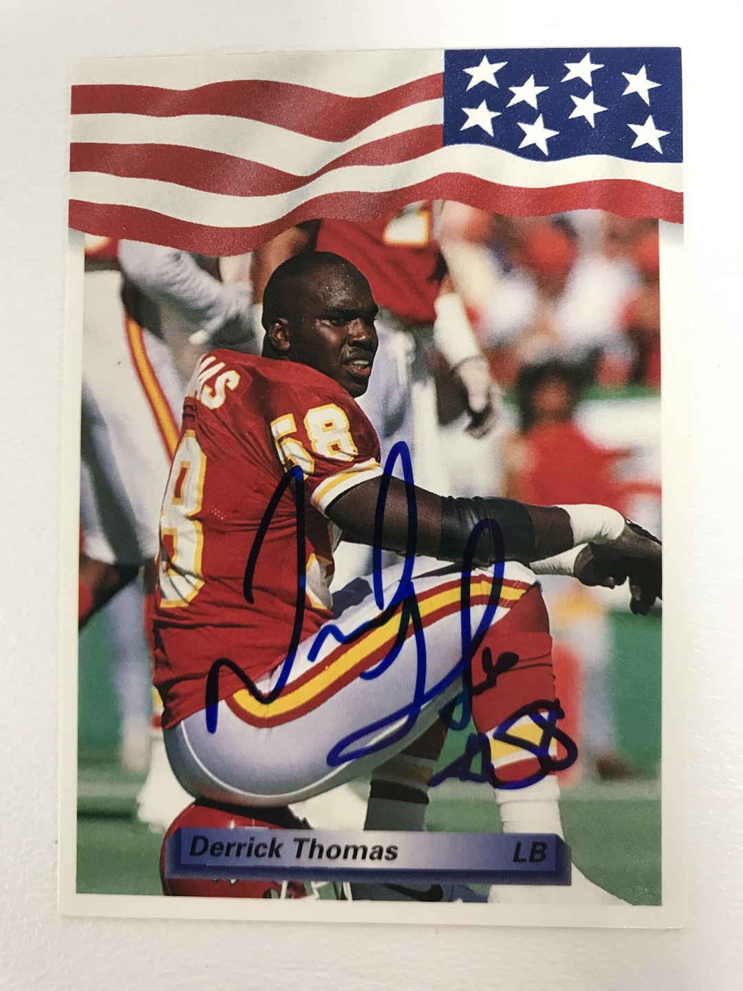 Derrick Thomas d. 2000 Signed Autographed 1992 AW Sports - Etsy