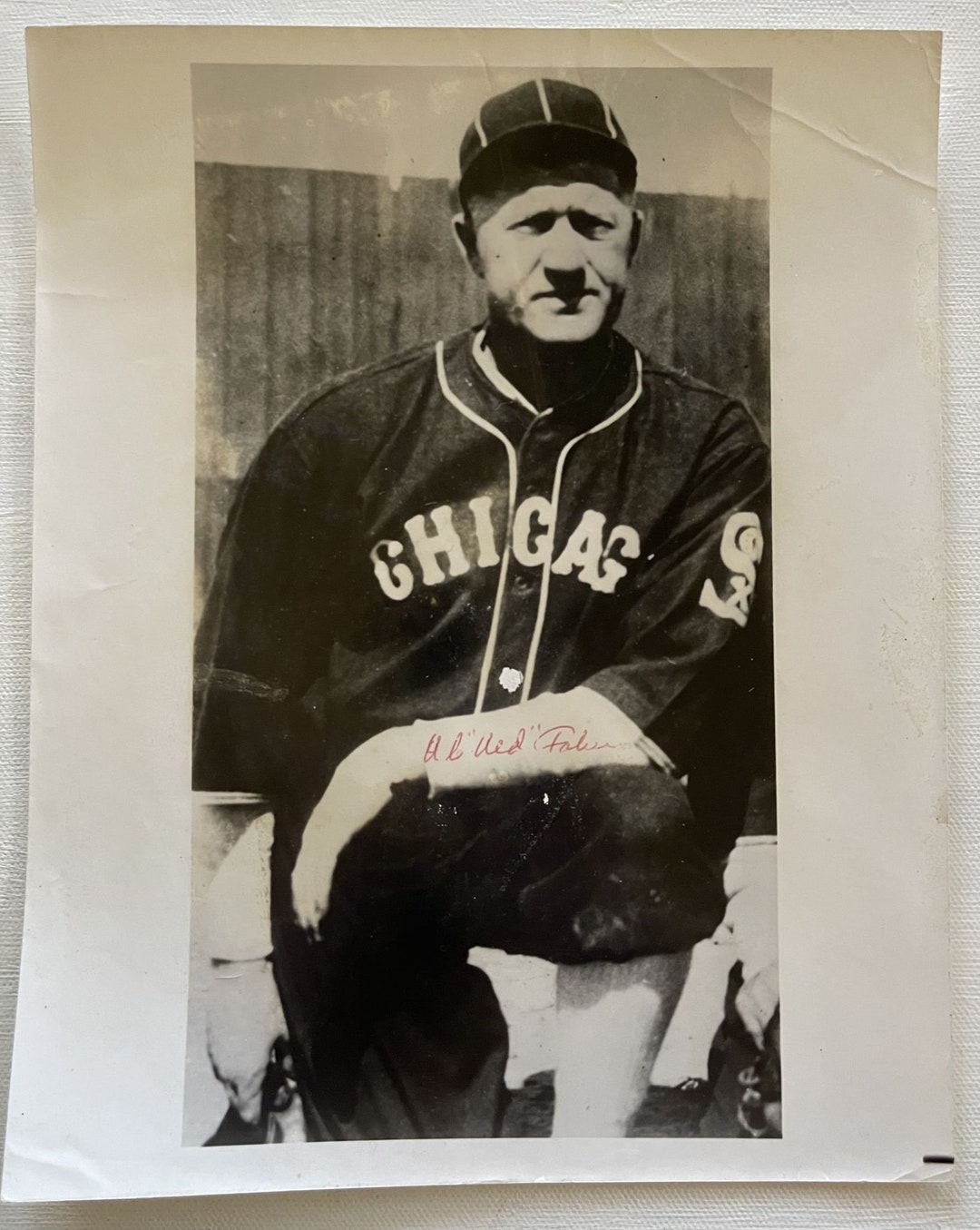 Red Faber d. 1976 Signed Autographed Vintage Glossy 8x10 Photo Chicago ...