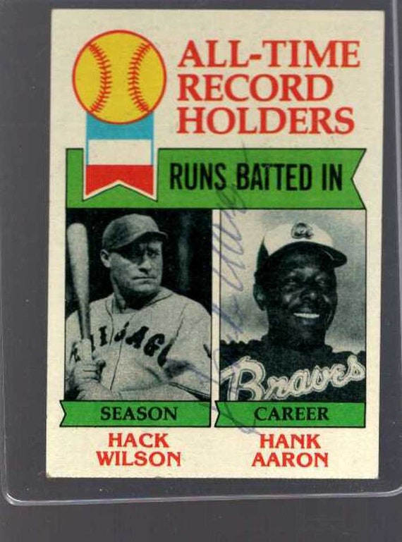 Hank Aaron Baseball Card 1976