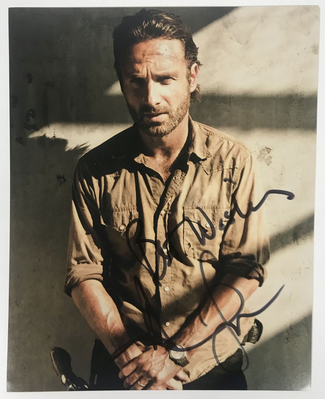 Andrew Lincoln Signed Autographed the Walking Dead Glossy 8x10 Photo ...