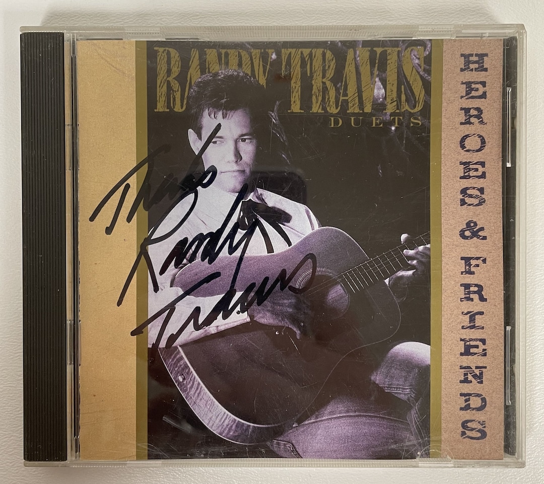 Randy Travis Signed Autographed "heroes & Friends" Music CD Cover - COA ...
