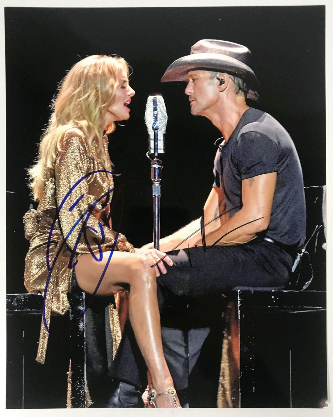 Tim Mcgraw & Faith Hill Signed Autographed Glossy 8x10 Photo Lifetime ...