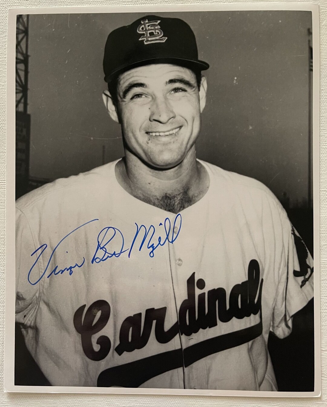 Vinegar Bend Mizell d. 1999 Signed Autographed Glossy 8x10 Photo St ...