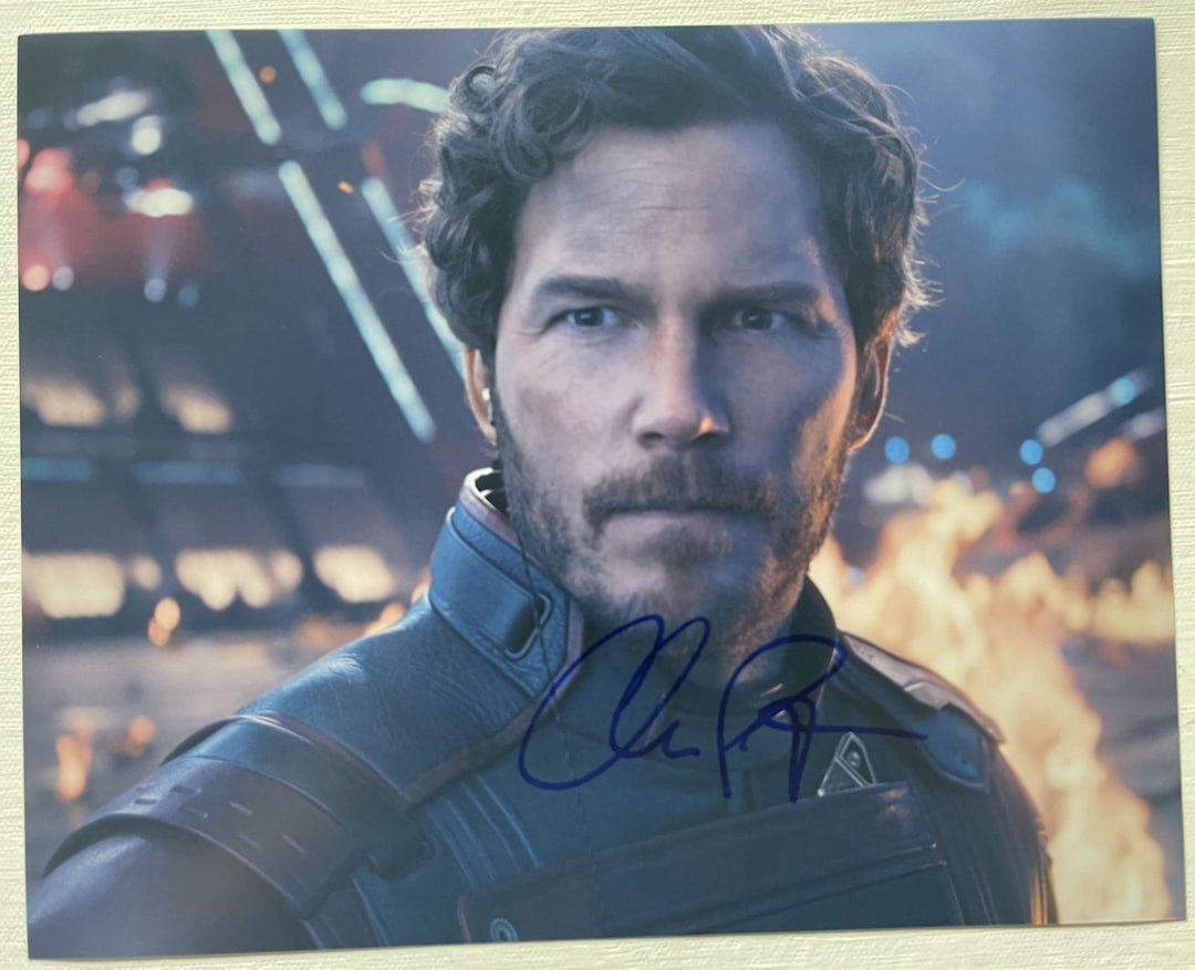 Chris Pratt Signed Autographed guardians of the Galaxy Glossy 8x10 ...