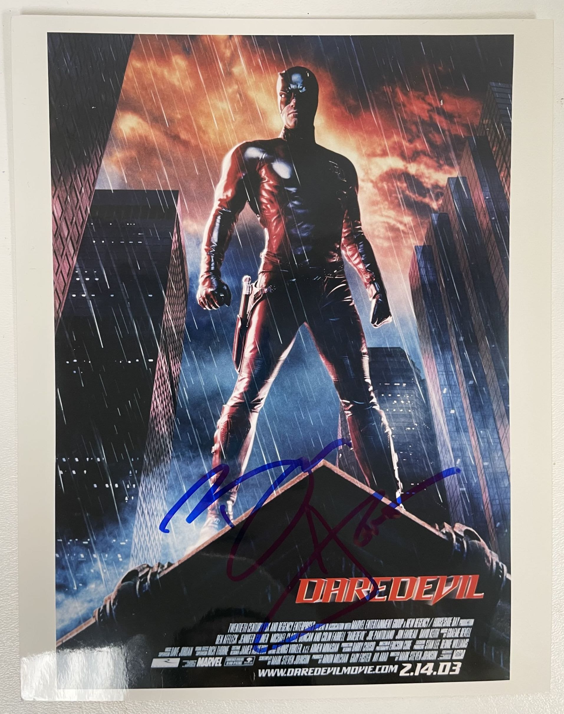 Ben Affleck Signed Autographed daredevil Glossy - Etsy UK