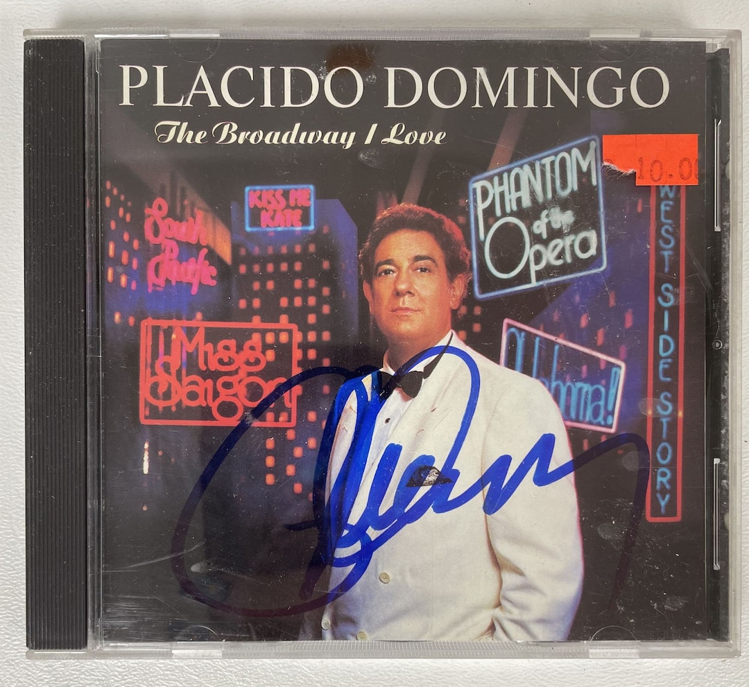 Placido Domingo Signed Autographed "the Broadway I Love" Music CD - COA ...