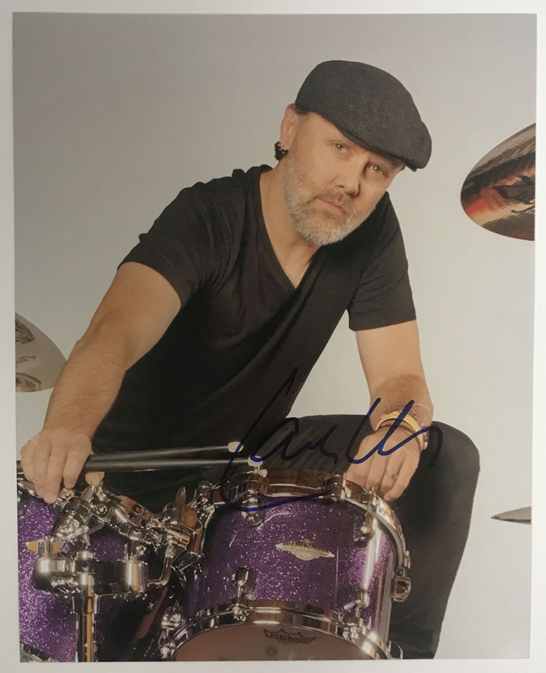 Lars Ulrich Signed Autographed metallica Glossy 8x10 Photo Lifetime COA ...