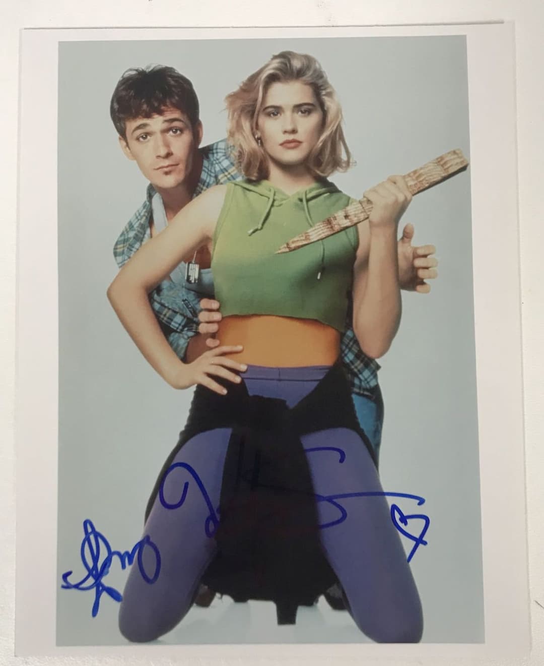 Luke Perry & Kristy Swanson Signed Autographed buffy the Vampire Slayer ...