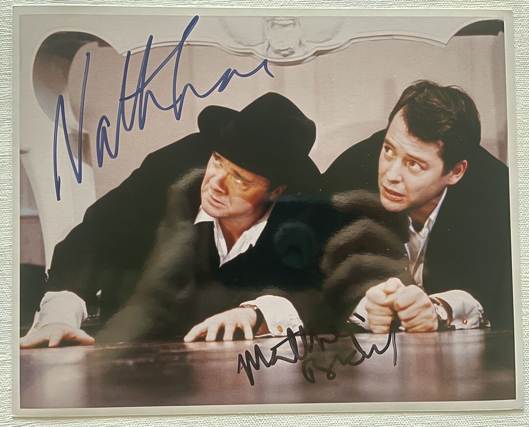 Nathan Lane & Matthew Broderick Signed Autographed "the Producers ...