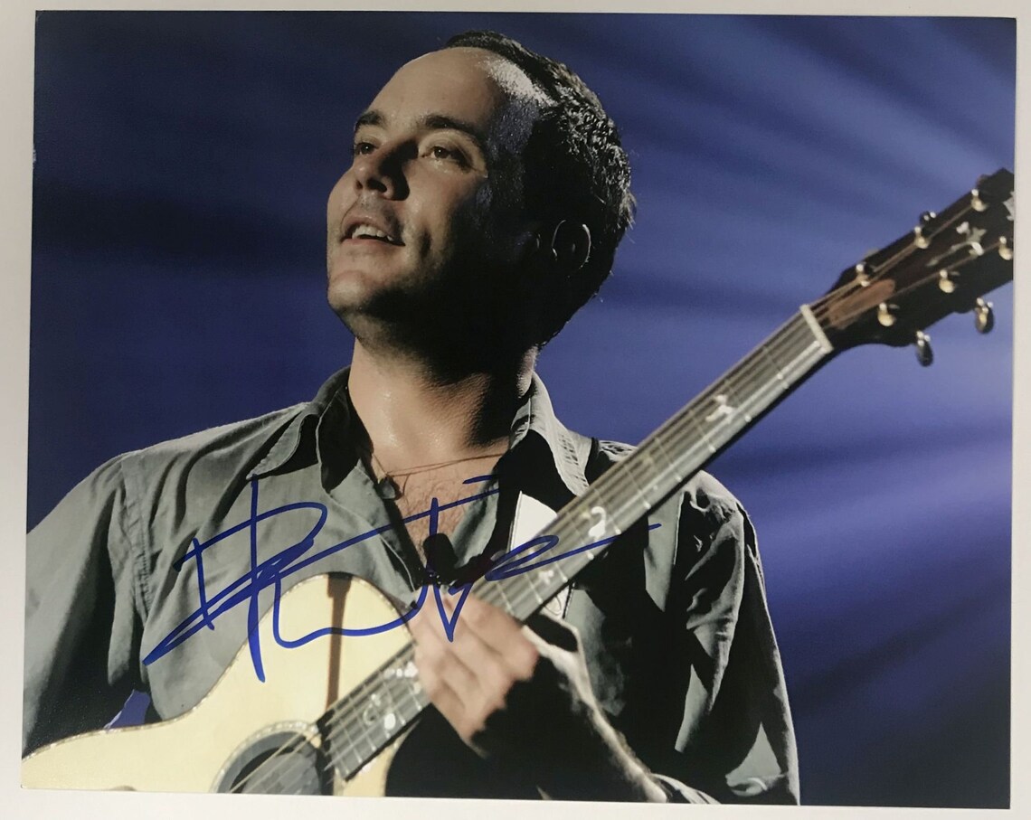 Dave Matthews Signed Autographed Glossy 8x10 Photo Lifetime COA - Etsy