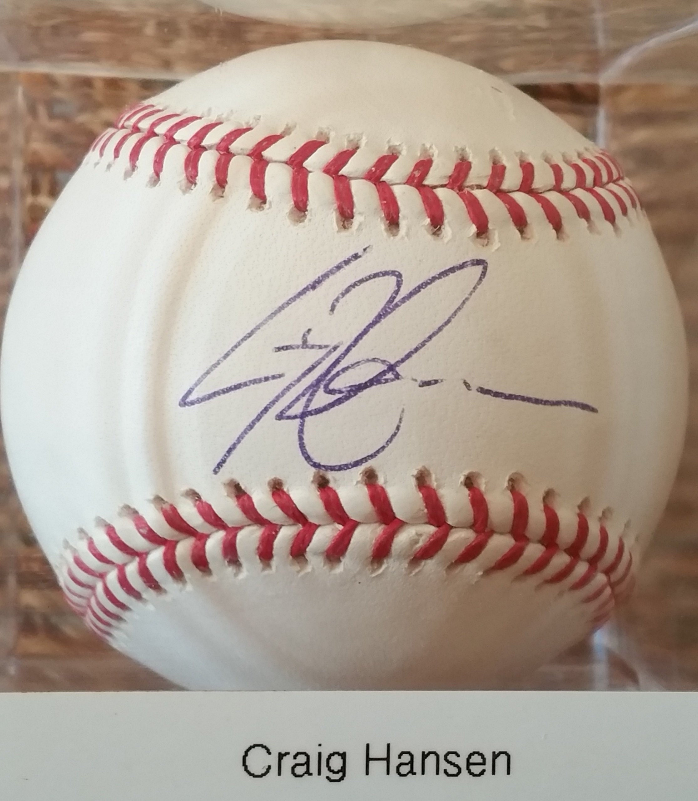 Craig Hansen Signed Autographed Official Major League OML - Etsy