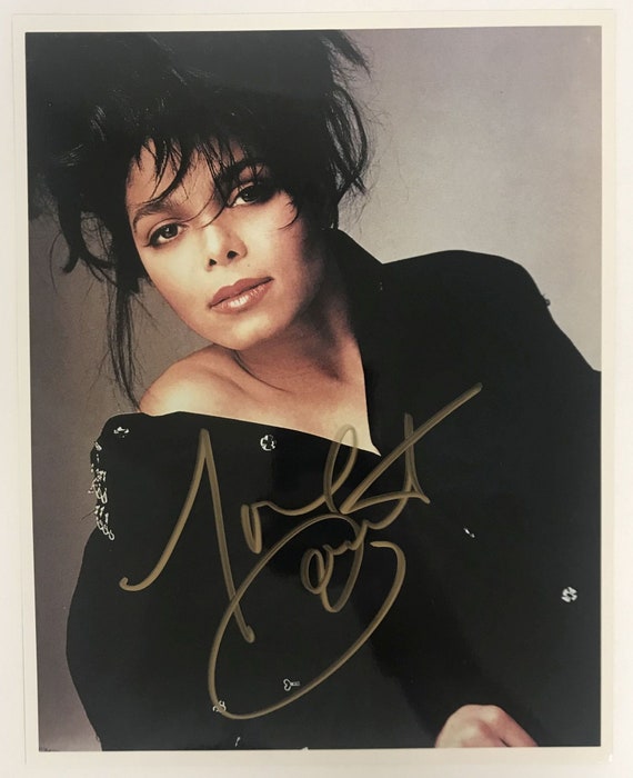 Janet Jackson Autograph Janet Jackson Autographed Facsimile Signed