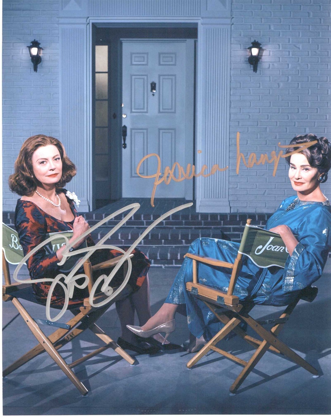 Susan Sarandon & Jessica Lange Signed Autographed feud Glossy 8x10 ...