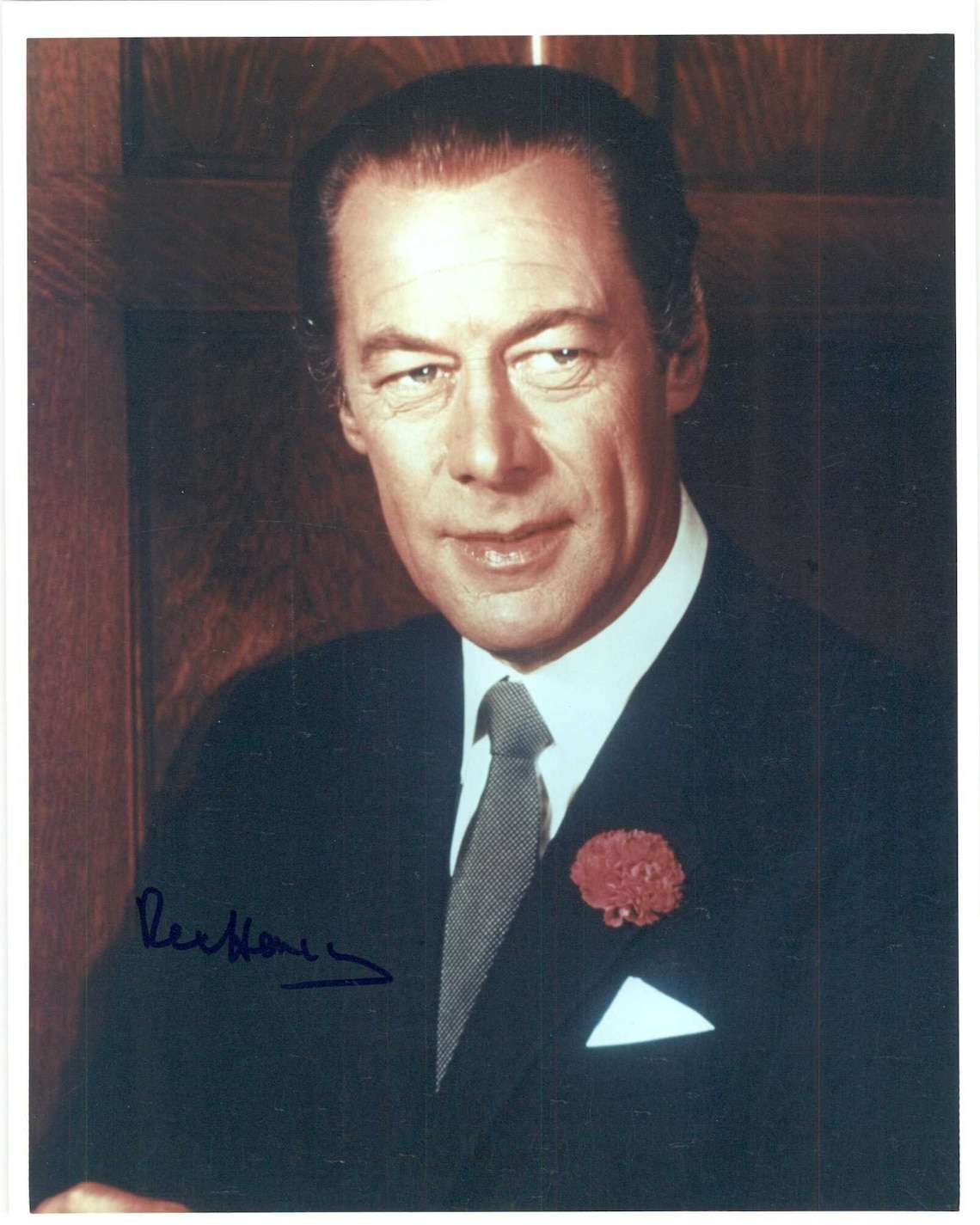 Rex Harrison d. 1990 Signed Autographed Glossy 8x10 Photo - Etsy