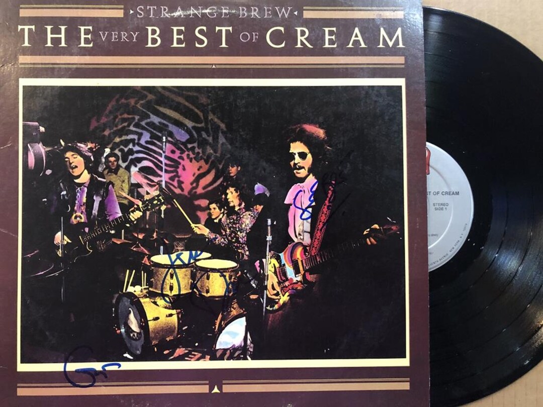 Eric Clapton, Jack Bruce & Ginger Baker Signed Autographed "cream ...