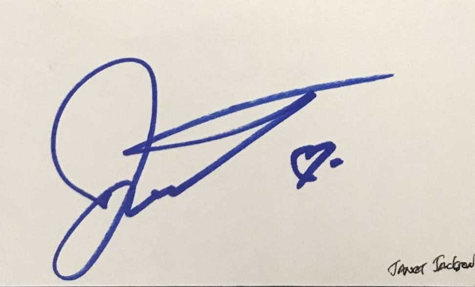 Janet Jackson Autograph