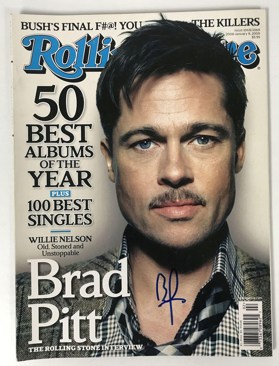 Brad Pitt Signed Autographed Complete "rolling Stone" Magazine ...