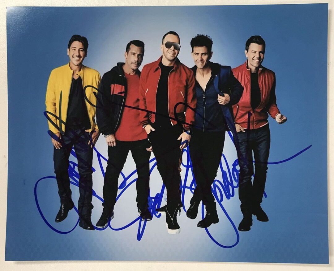 New Kids on the Block Group Signed Autographed Glossy 8x10 Photo ...