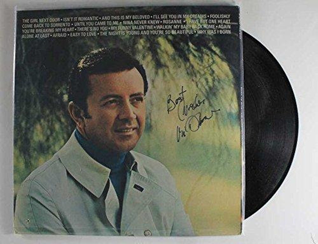 Vic Damone Signed Autographed "born to Sing" Record Album - COA ...
