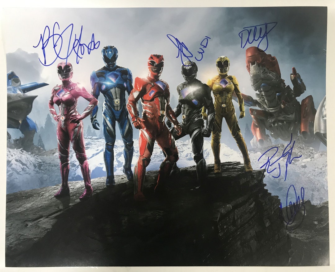The Power Rangers Cast Signed Autographed Glossy 16x20 Photo - COA ...