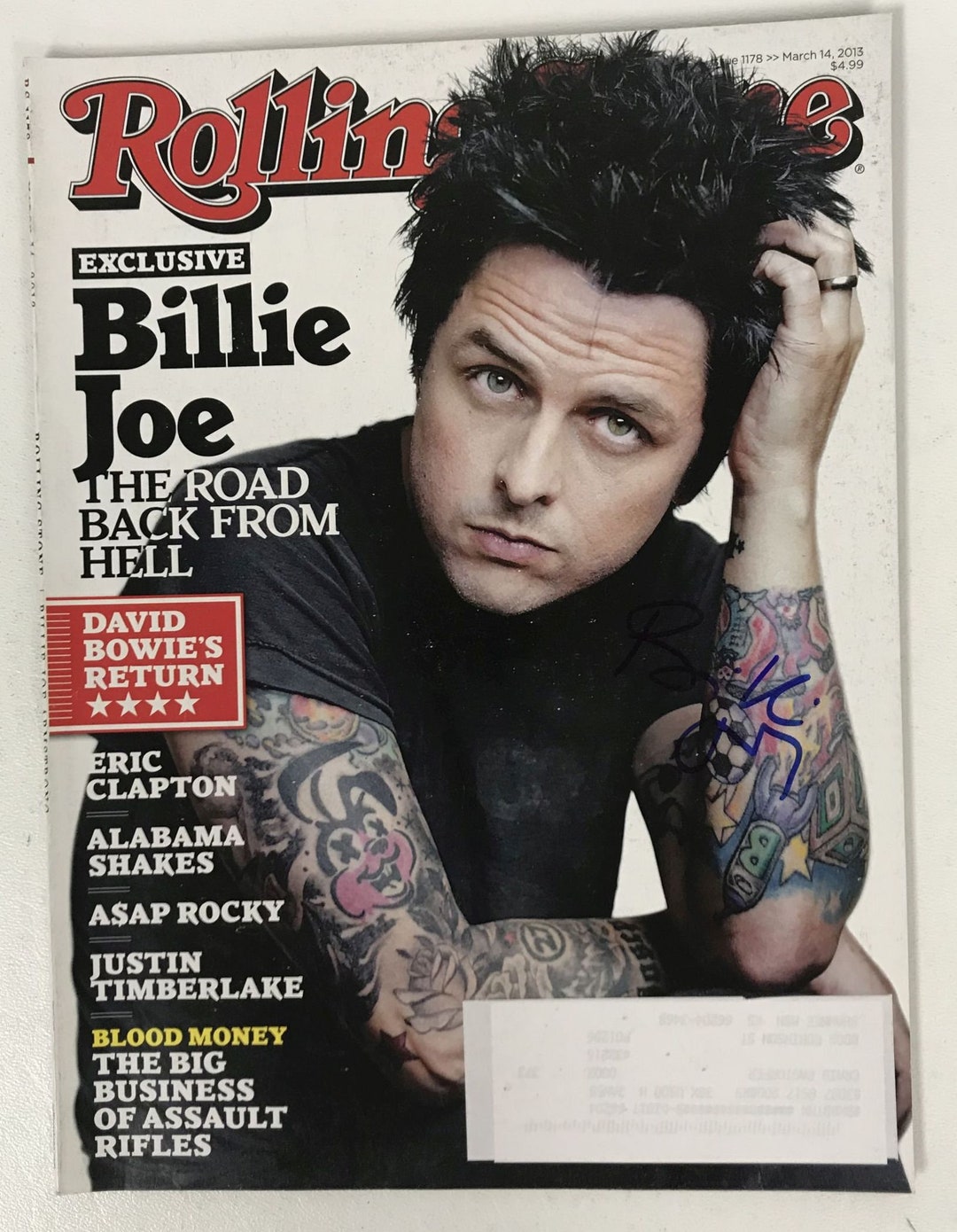 Billie Joe Armstrong Signed Autographed Complete rolling Stone Magazine ...