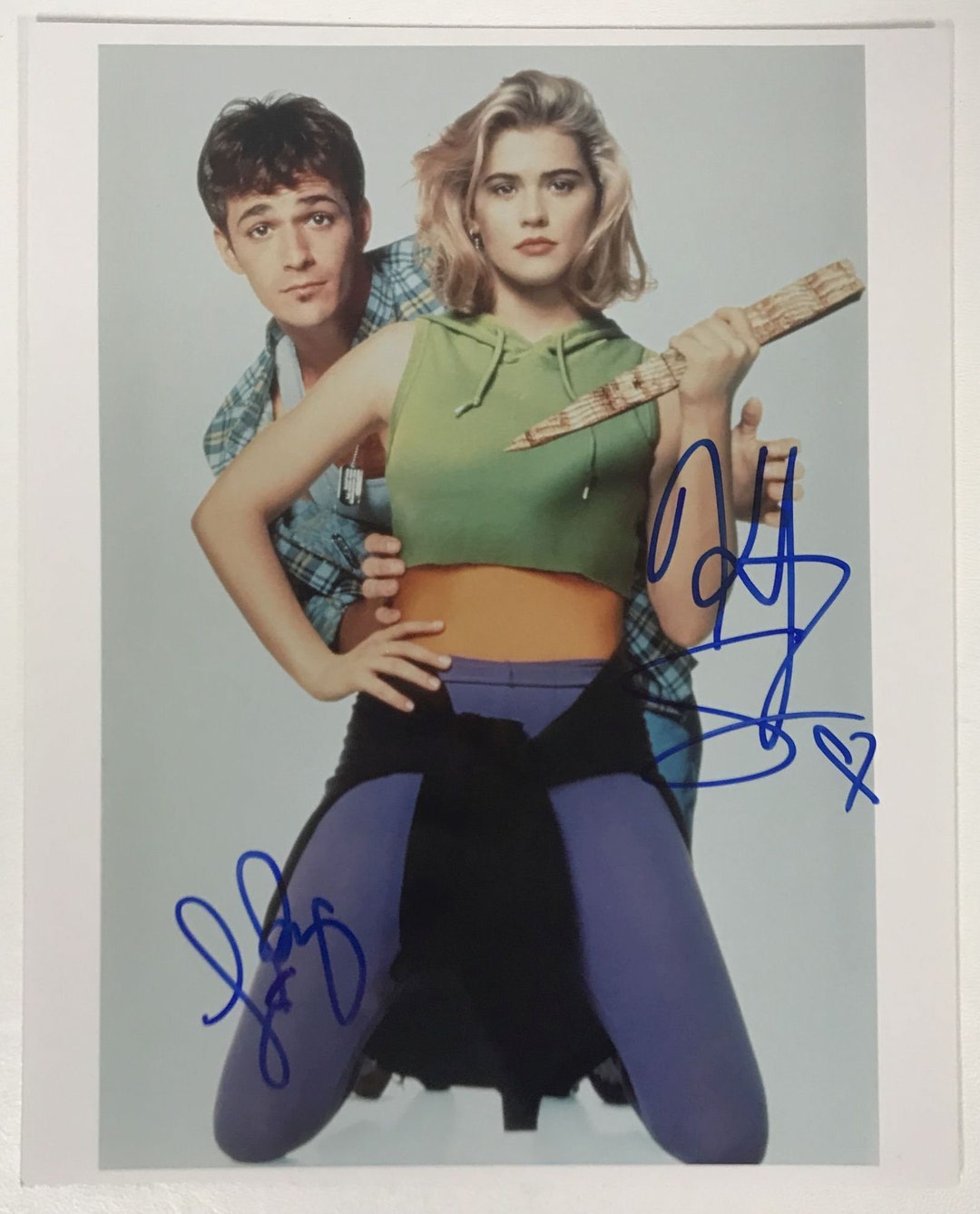 Luke Perry & Kristy Swanson Signed Autographed buffy the Vampire Slayer ...