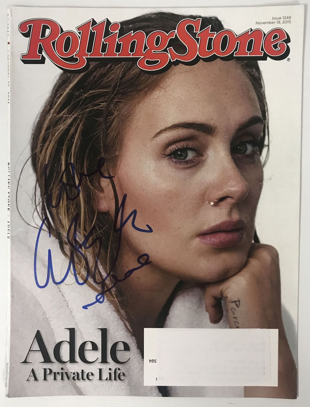 Adele Signed Autographed rolling Stone Magazine Cover Lifetime COA - Etsy