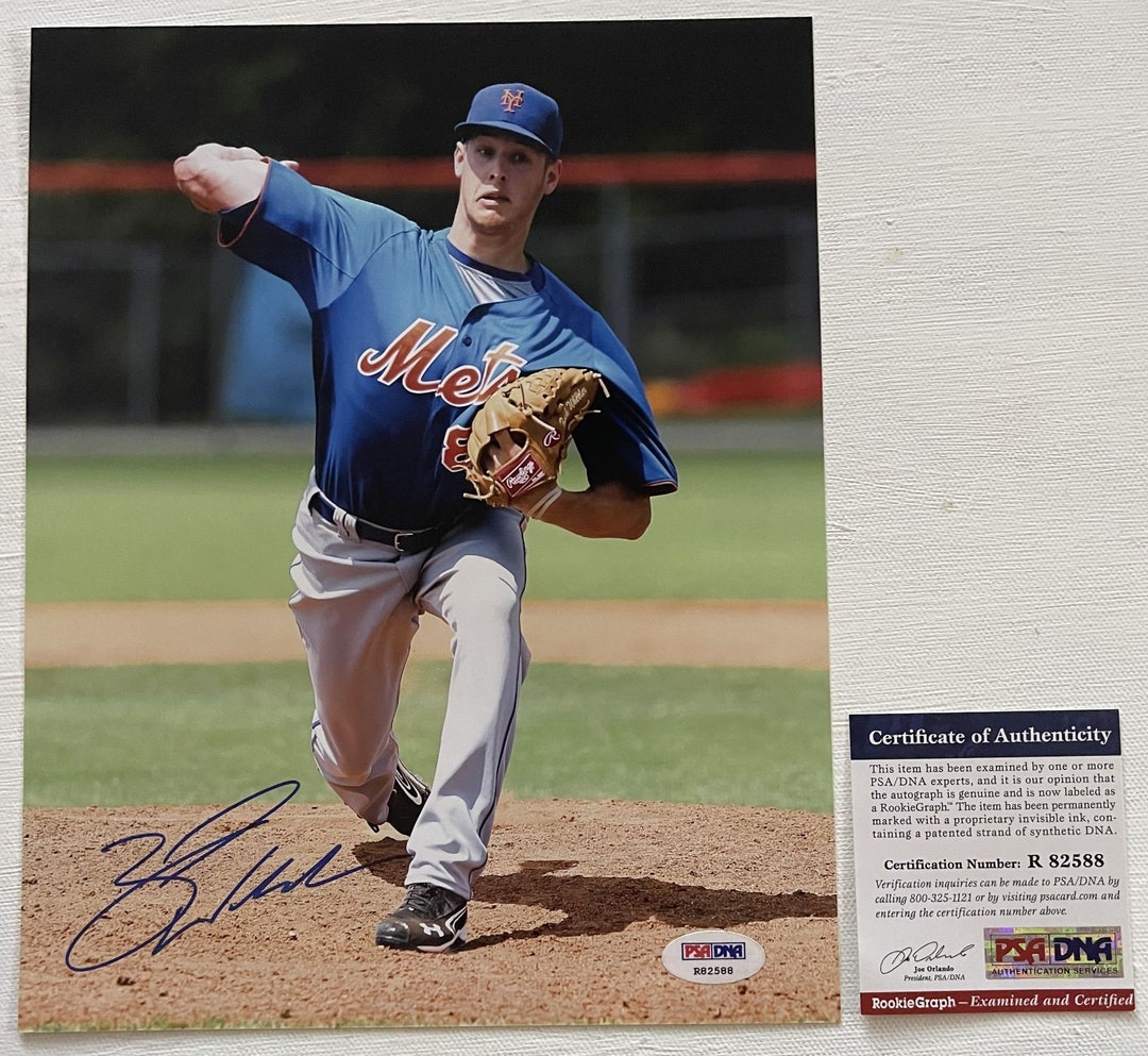 Zack Wheeler Signed Autographed Glossy 8x10 Photo New York Mets - PSA ...