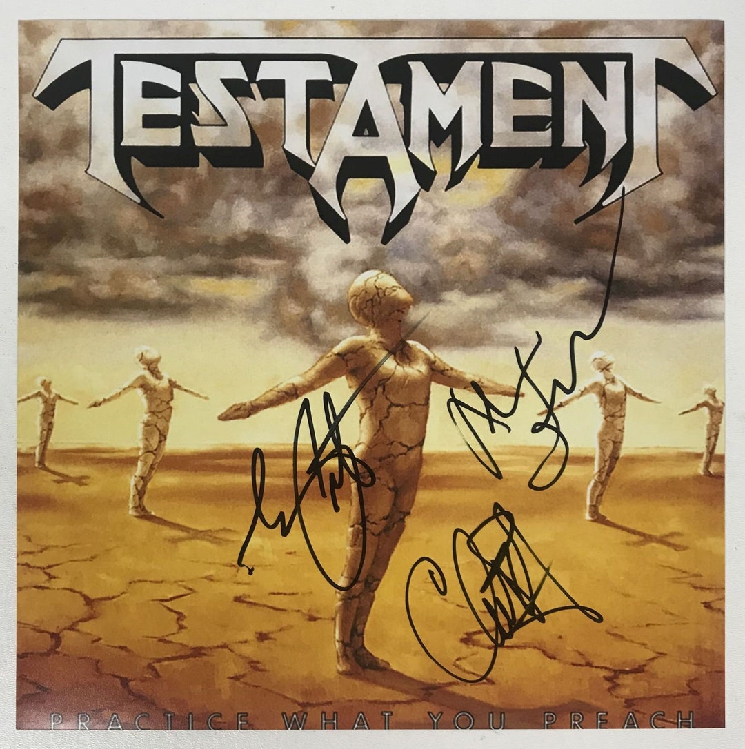 Testament Band Signed Autographed 12x12 Promo Photo Lifetime COA - Etsy