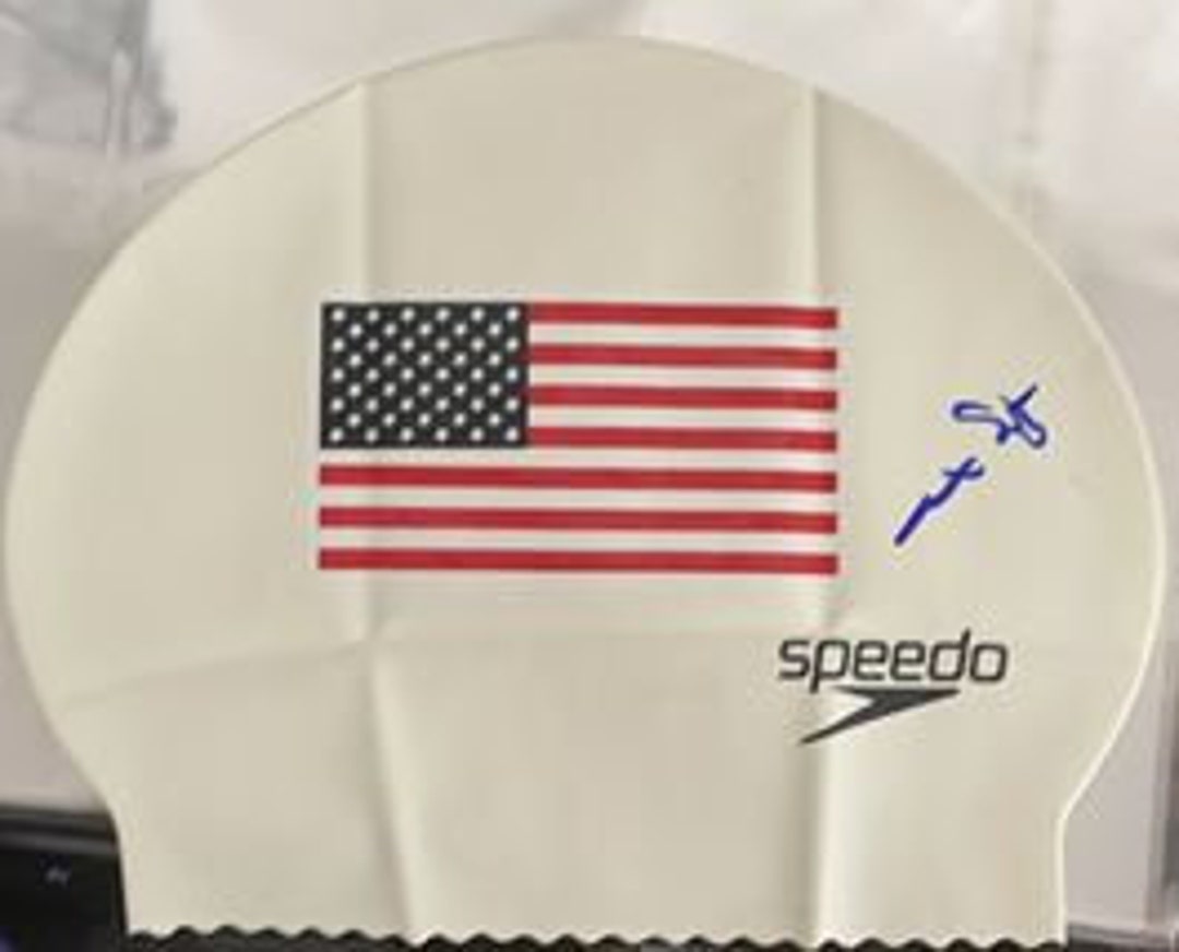 Mark Spitz Signed Autographed Speedo Swim Cap COA Matching Holograms - Etsy