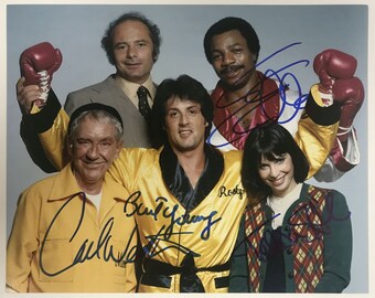 ROCKY CAST SIGNED Photo X4 Talia Shire, Carl Weathers, Burt Young ...