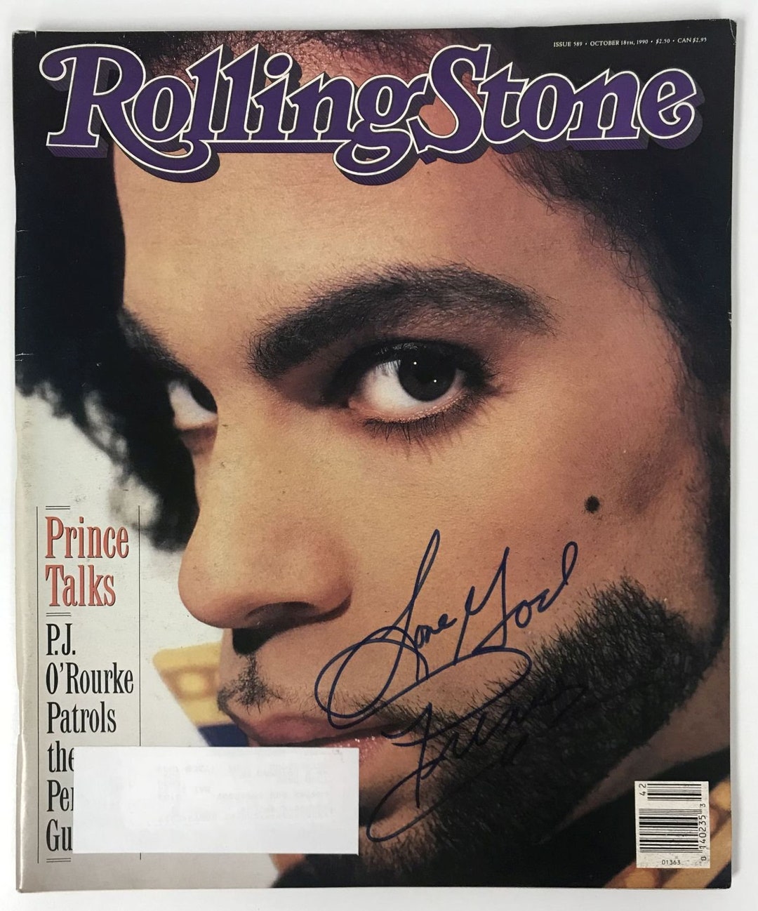 Prince Signed Autographed Complete rolling Stone Magazine Lifetime COA ...