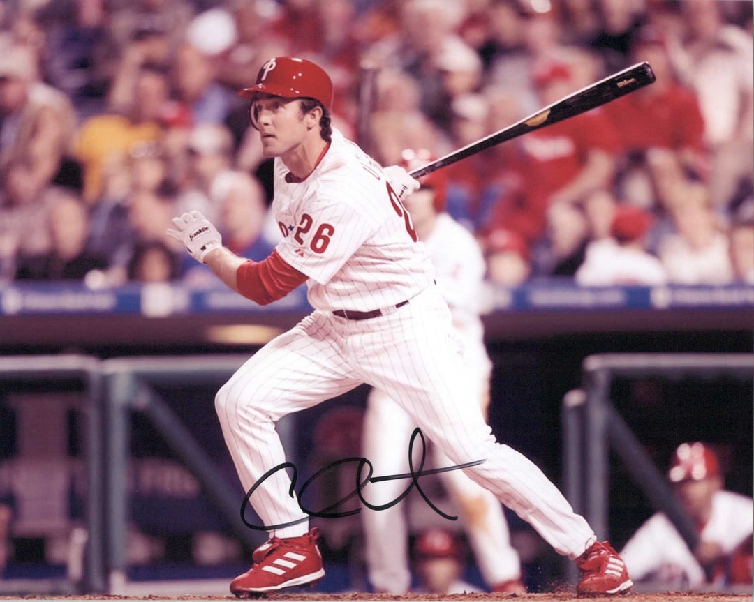 Chase Utley Signed Autographed Glossy 8x10 Photo Philadelphia Phillies ...