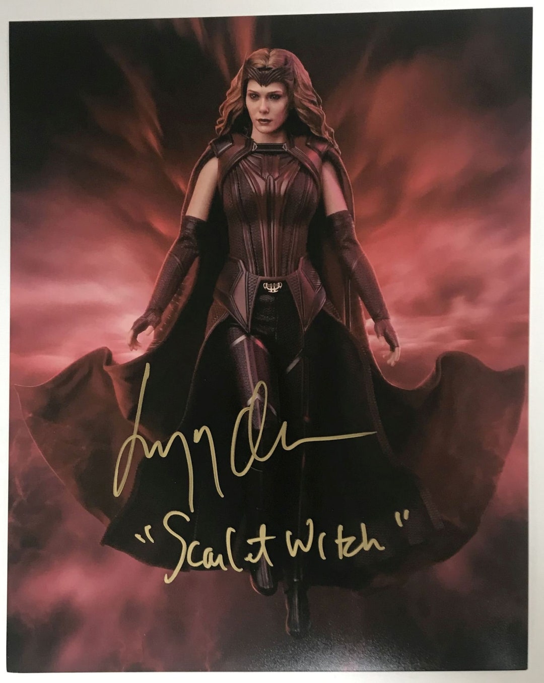 Elizabeth Olsen Signed Autographed scarlet Witch Glossy 8x10 Photo ...