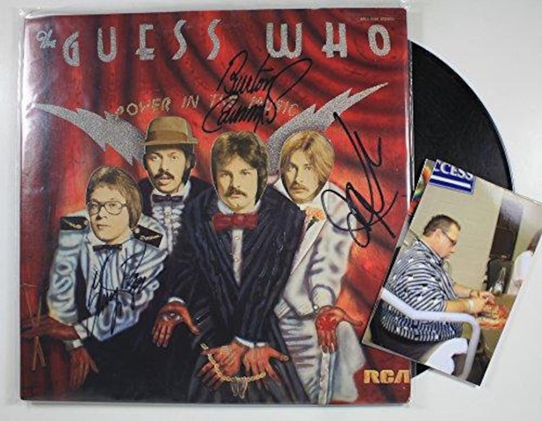 The Guess Who Band Signed Autographed power in the Music Record Album W ...