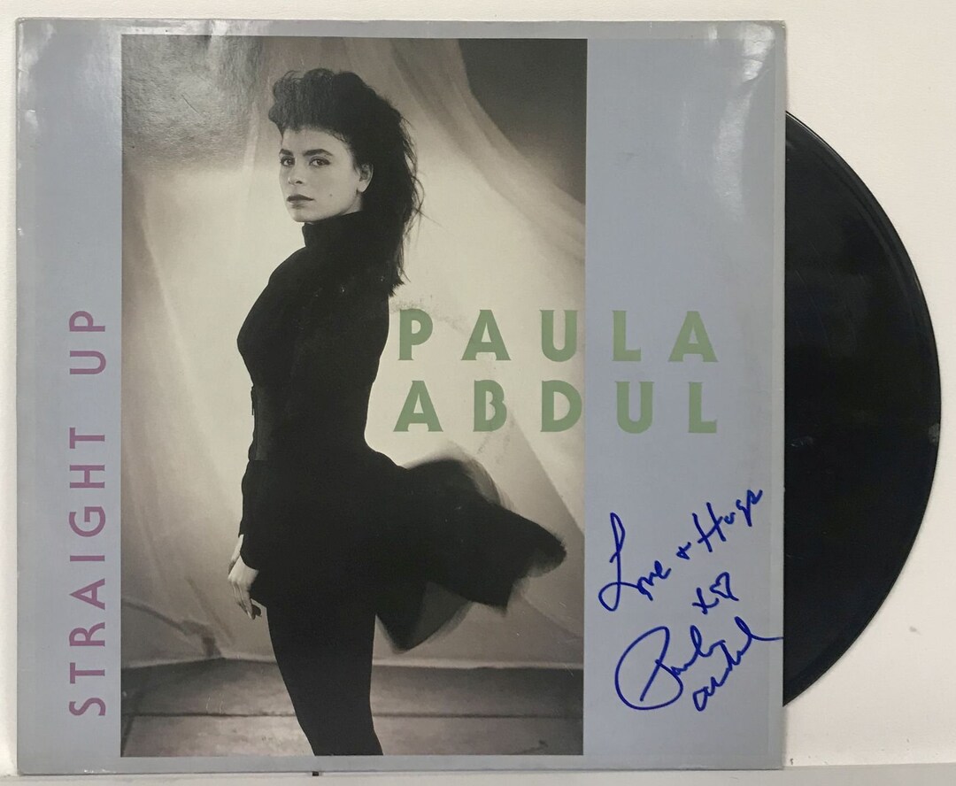 Paula Abdul Signed Autographed straight Up Record Album Lifetime COA - Etsy